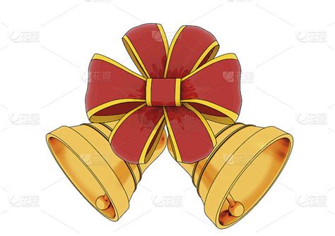 圣诞钟声矢量插图