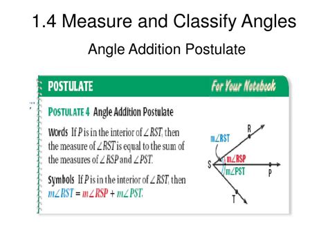 ppt 1 4 measure and classify angles powerpoint presentation free