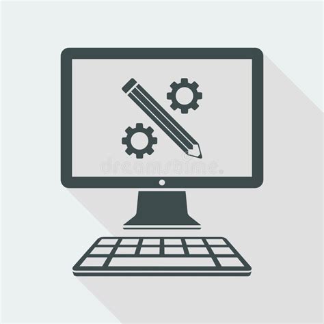 Creative Digital Process Vector Flat Icon Stock Vector Illustration