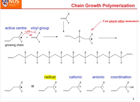 Chain Growth I And Free Radical Polymerization Flashcards Quizlet