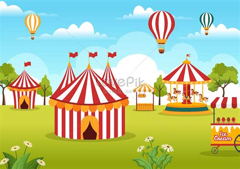 서커스 쇼 그림 일러스트 무료 다운로드 Lovepik