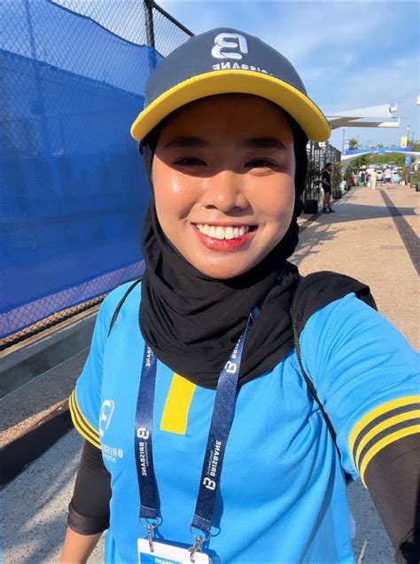 Today I Had Fun Volunteering At Brisbane International ☺️ Hannah Hanafiah