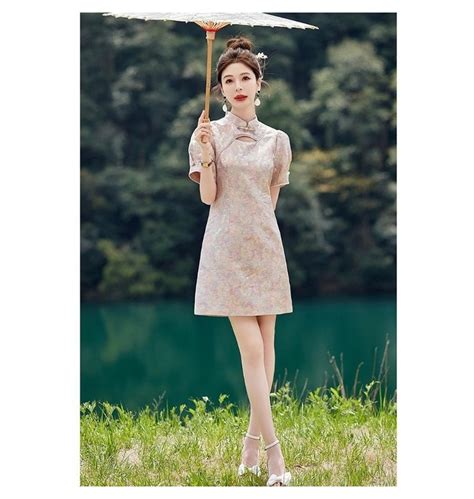 셉띠엠브레 여름 원피스 여름 중국스타일 드레스 세미 원피스 키작녀 자카드 미니 Uno2 티몬