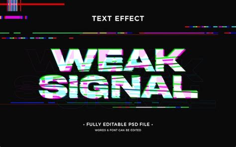 Premium Psd Glitch Text Effect