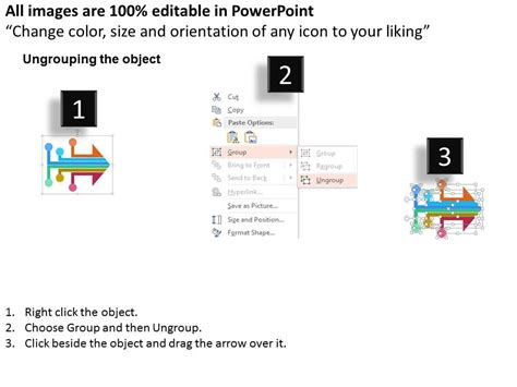 Six Unidirectional Arrows With Business Icons Process Flow Powerpoint Templates