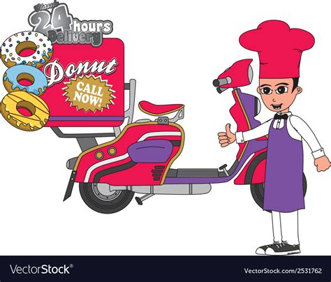 Delivery Boy Royalty Free Vector Image Vectorstock