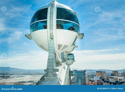 The High Roller Observation Wheel Giant Ferries Wheel On The Las Vegas