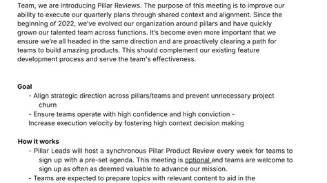 Agile Methodology Templates And Examples Reforge