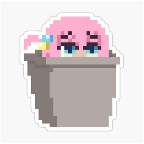 Bocchi Bin Sticker For Sale By Marcusartstuff Redbubble