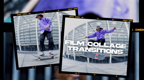 Dynamic Film Frame Collage Transitions For Video Projects Elements Ft