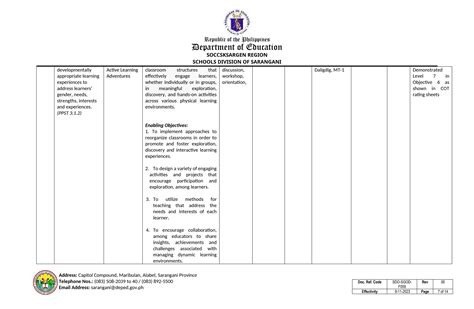 School Learning Action Cell Session Plan 2024 2025 Docx