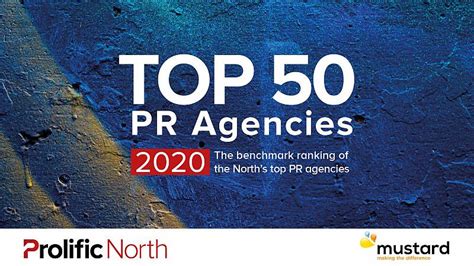 Jonjo Murphy On Linkedin The Prolific North Top 50 Pr Agencies 2020
