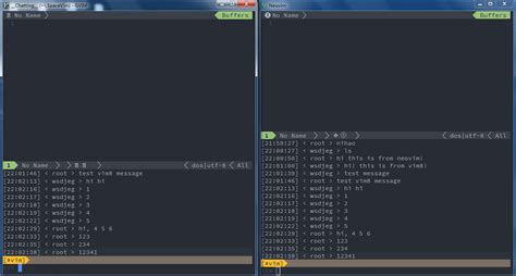 starting a chatting server in vim and neovim r vim