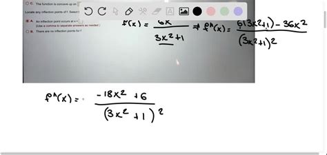 solved determine the intervals on which the following function is