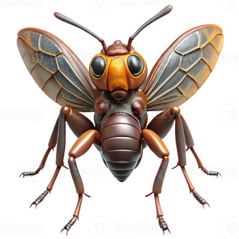 Iconic Retro Hyper Specific Professional Render Of A Genetically Engineered Alien Insect