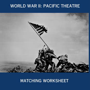 World War Ii Pacific Theater Matching Worksheet By Laura Arkeketa