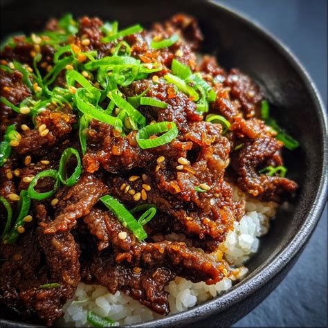 Korean Beef Homemade Menus