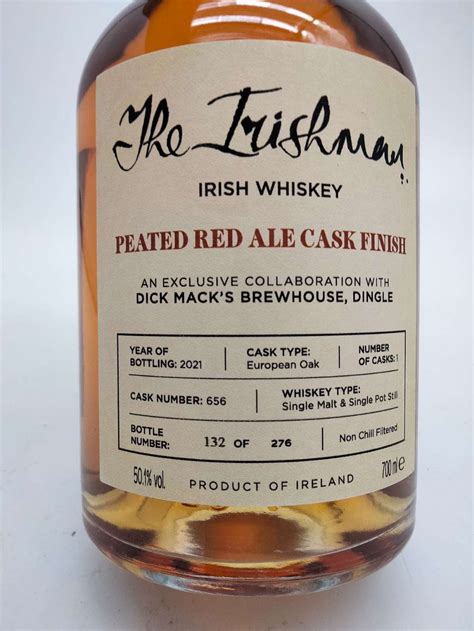 The Irishman Peated Red Ale Cask Finish Whiskey Bidders Irish Whiskey Auction Online Platform