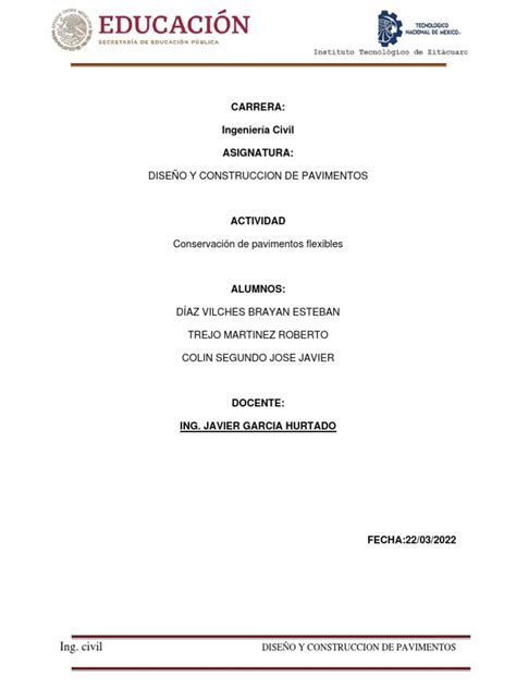 Conservación De Pavimentos Flexibles Pdf La Carretera Diseño