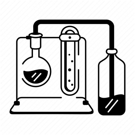 Distillation Apparatus Lab Chemistry Experiment Science Icon