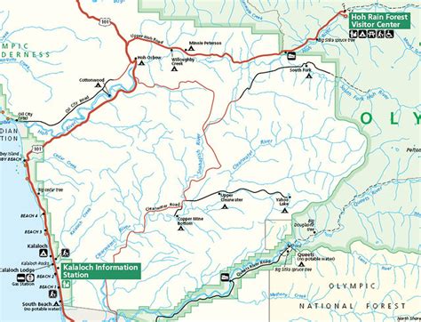 Map Of The Hoh Rain Forest Area This Map Shows The Relatio… Flickr