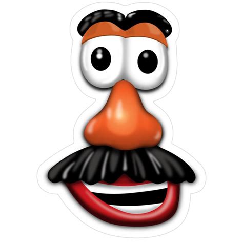 Mr Potato Head Sticker Silly Faces Mr Potato Head Vinyl Decal Stickers