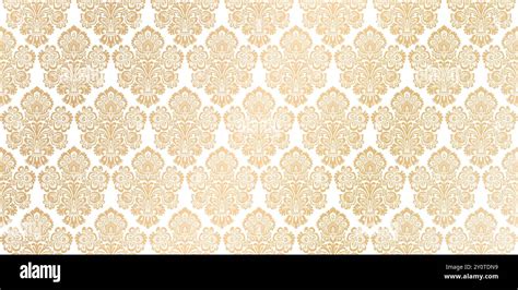 Seamless Damask Wallpapers Golden Patterns Ornamental Designs Isolated