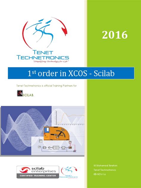 1st Order System In Xcos Scilab Pdf Pdf