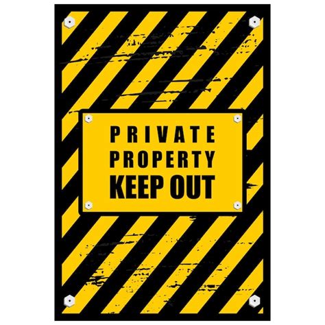 Premium Vector Private Property Keep Out Sign Vector