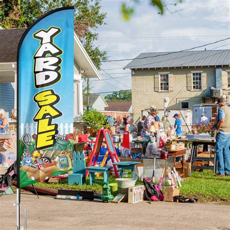 Yard Sale Swooper Flag 8ft Yard Sale Advertising Feather Flag Yard