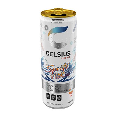 Celsius Spritz Vibe Energy Drink 355 Ml Can 355ml Walmartca