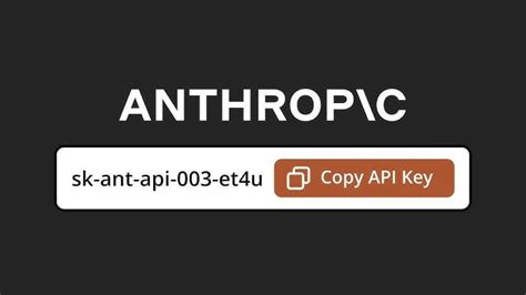 Creating An Api Key On Anthropic