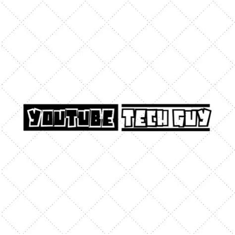 Youtube Tech Guy Svg Png Eps Dxf Ai Download Merch Roll