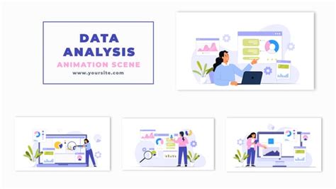 Data Analysis Flat Character Animation Scene Elements Ft Character Animation Pack And Data