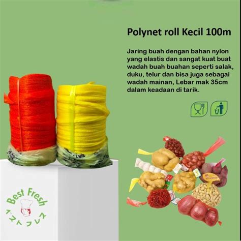 Jual Polynet Jaring Buah Roll Kecil 100m Hanger Polynet 100