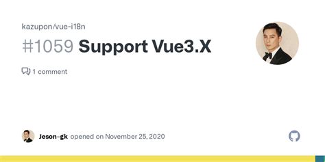 Support Vue3x · Issue 1059 · Kazuponvue I18n · Github