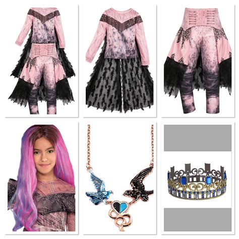 Disney Store Descendants 3 Audrey Costume Size13 Disney Full Crown