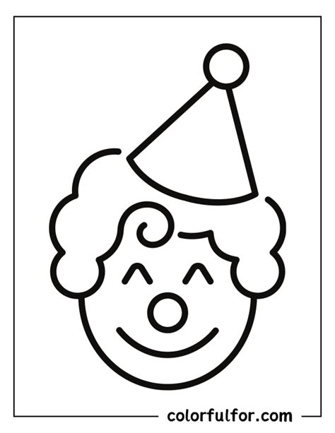 20 Cute Clown Coloring Pages Free Pdf Printables Colorfulfor