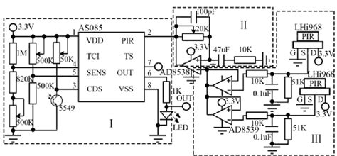 Circuit Schematic Of Pyroelectric Infrared Sensor Download Scientific Diagram