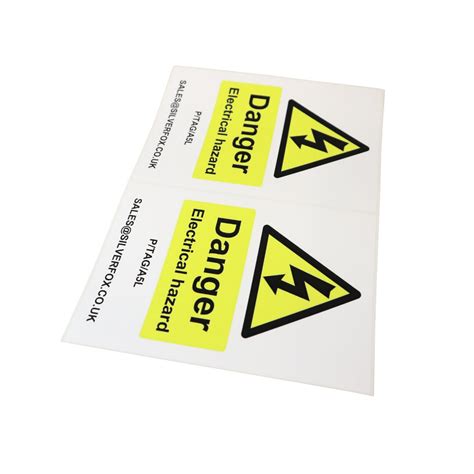 Prolab® A5 Laser Printable Polyester Equipment Labels Pre Perforated Silver Fox Limited