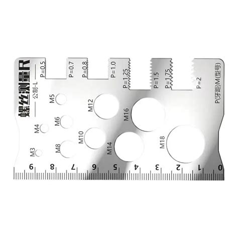 나사 공간 절약을 위한 나사 피치 게이지 측정 눈금자 비트 볼트 너트 나사 공예 산업 및 가정용 측정 게이지 도구 목공 기계 및 액세서리
