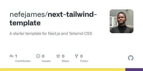 GitHub Nefejames Next Tailwind Template A Starter Template For Next Js And Tailwind CSS
