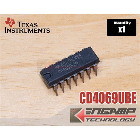 1ตัว Ic Cd4069ube Cd4069 Texus Cmos Hex Inverter Shopee Thailand