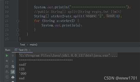 Java中string类的split函数string的split函数 Csdn博客
