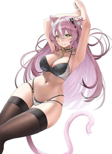 Rule 34 1girls Animal Ears Big Breasts Blush Bra Cat Ears Cat Tail