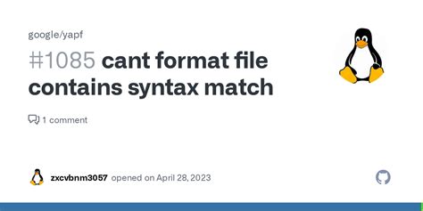 Cant Format File Contains Syntax Match Issue Google Yapf GitHub