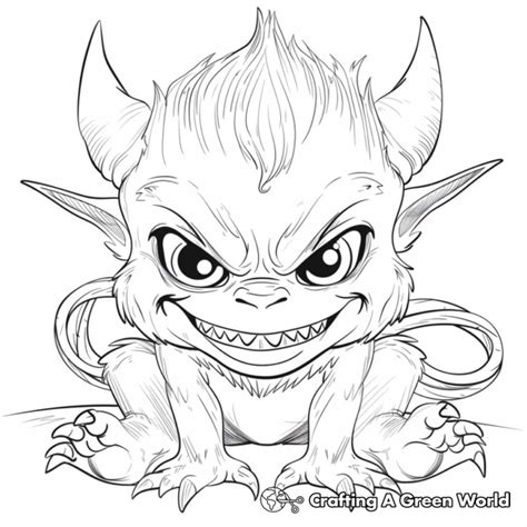 Demon Coloring Pages Free And Printable