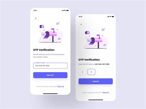 OTP Verification Mobile App By Moe Elgendy For Dlex On Dribbble