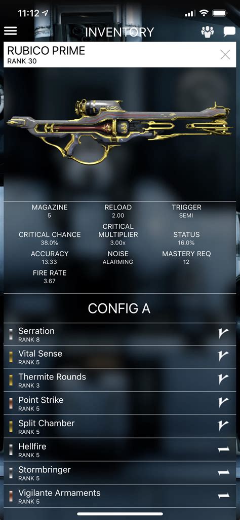 This Is My Current Rubico Build Help Me Make It Better For Shock Trooper Volt Eidolon Build