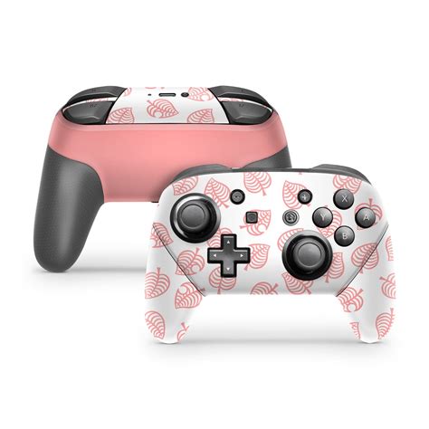 Nintendo Switch Pro Controller Skin Decal Sticker Pink Leafs Etsy